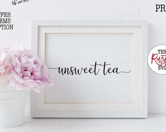 Unsweet Tea Svg - Etsy