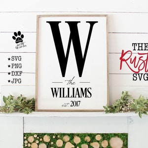Established Sign, Last Name Svg, Family Name Svg, Family Name Sign ...