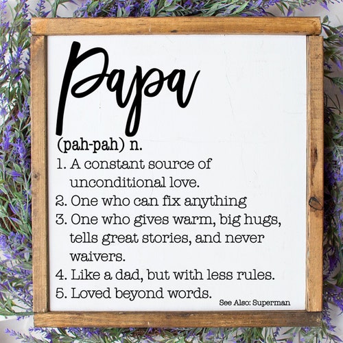 Dad Definition Svg Fathers Day Svg Father's Day Gift - Etsy