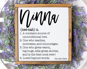 Nana Definition, Nana Svg, Grandma Definition, Mother's Day Gift, Nana ...