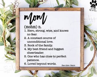 Mom Definition Svg - Etsy