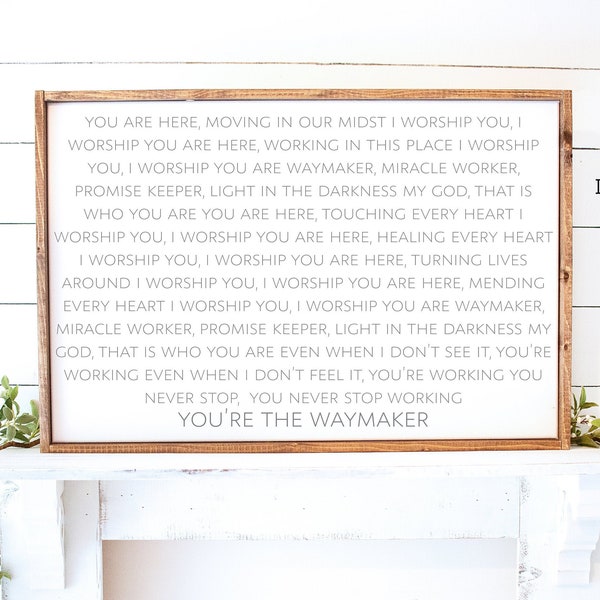 Way Maker Sign - Etsy