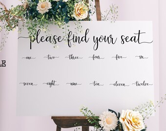 Seating Chart Svg | Etsy