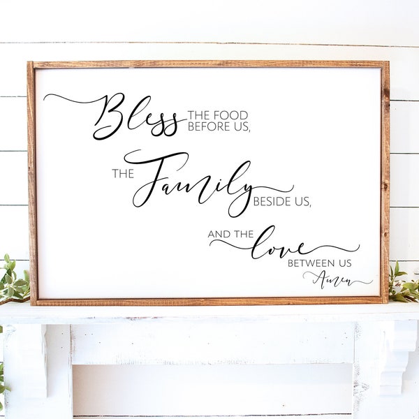 Bless the Food Before Us Printable - Etsy