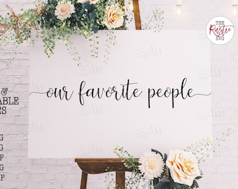Our Favorite People Seating Chart Svg for Cricut - Etsy