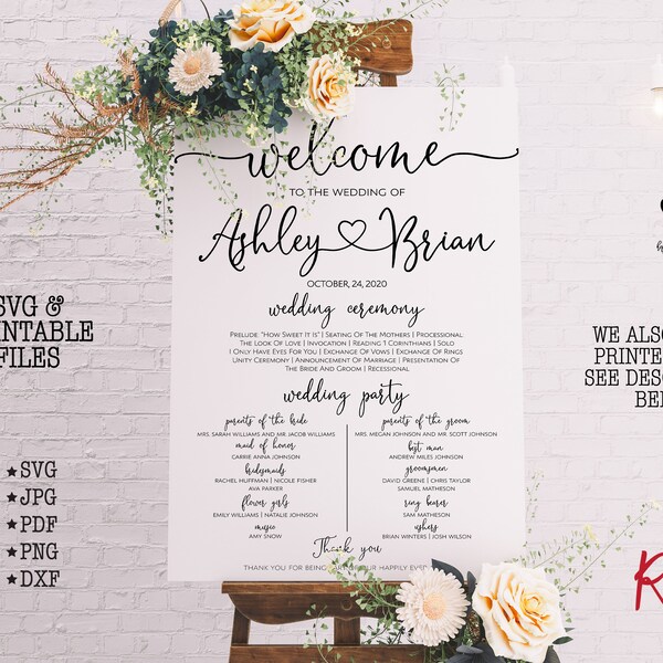 Wedding Programs Sign - Etsy