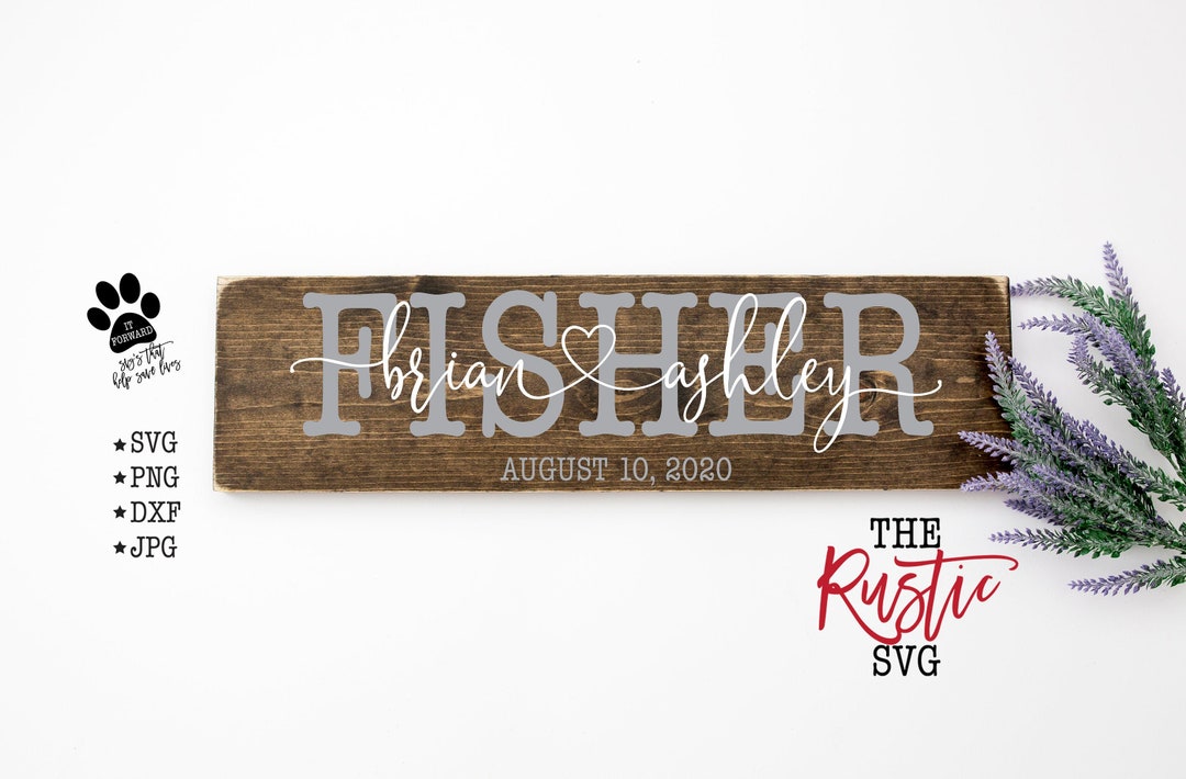 Established Sign, Last Name Svg, Family Name Svg, Family Name Sign ...