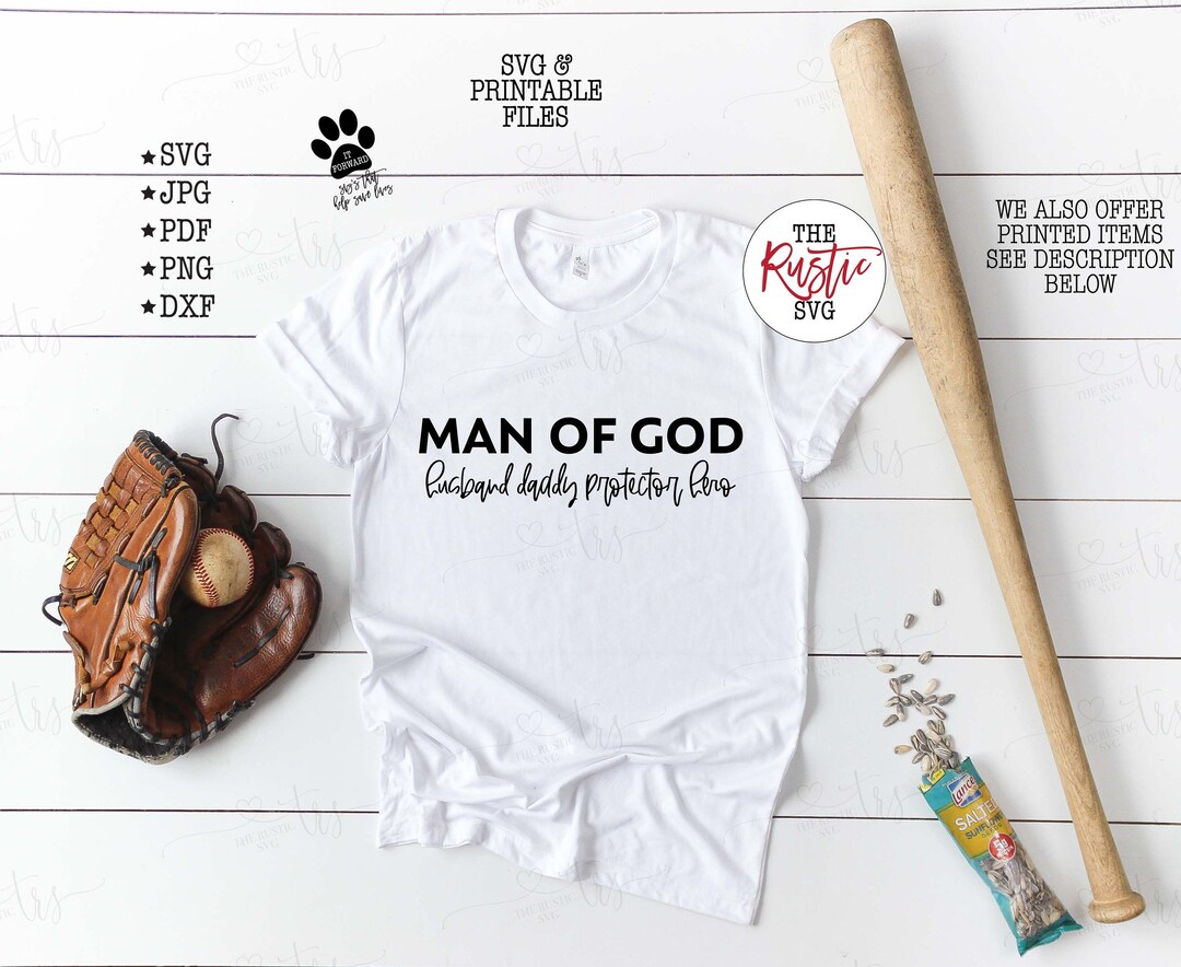Man of God Svg, Husband Daddy Protector Hero Svg, Christian Dad Svg ...