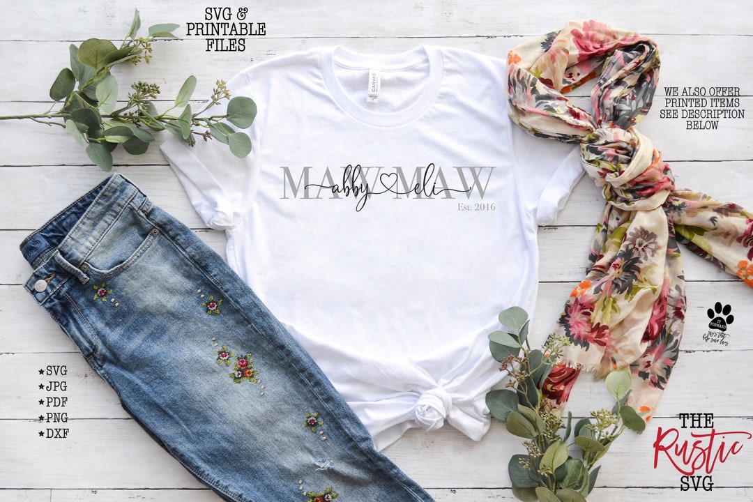 Custom Maw Maw Shirt Custom Maw Maw Shirt Maw Maw Gift - Etsy