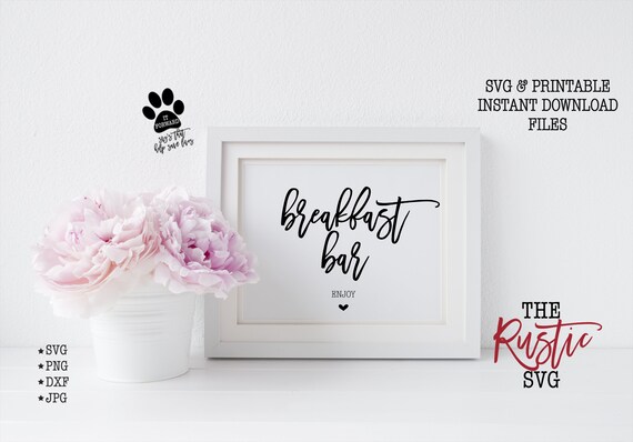 Breakfast Bar Wedding Breakfast Bar Sign Wedding Printable | Etsy