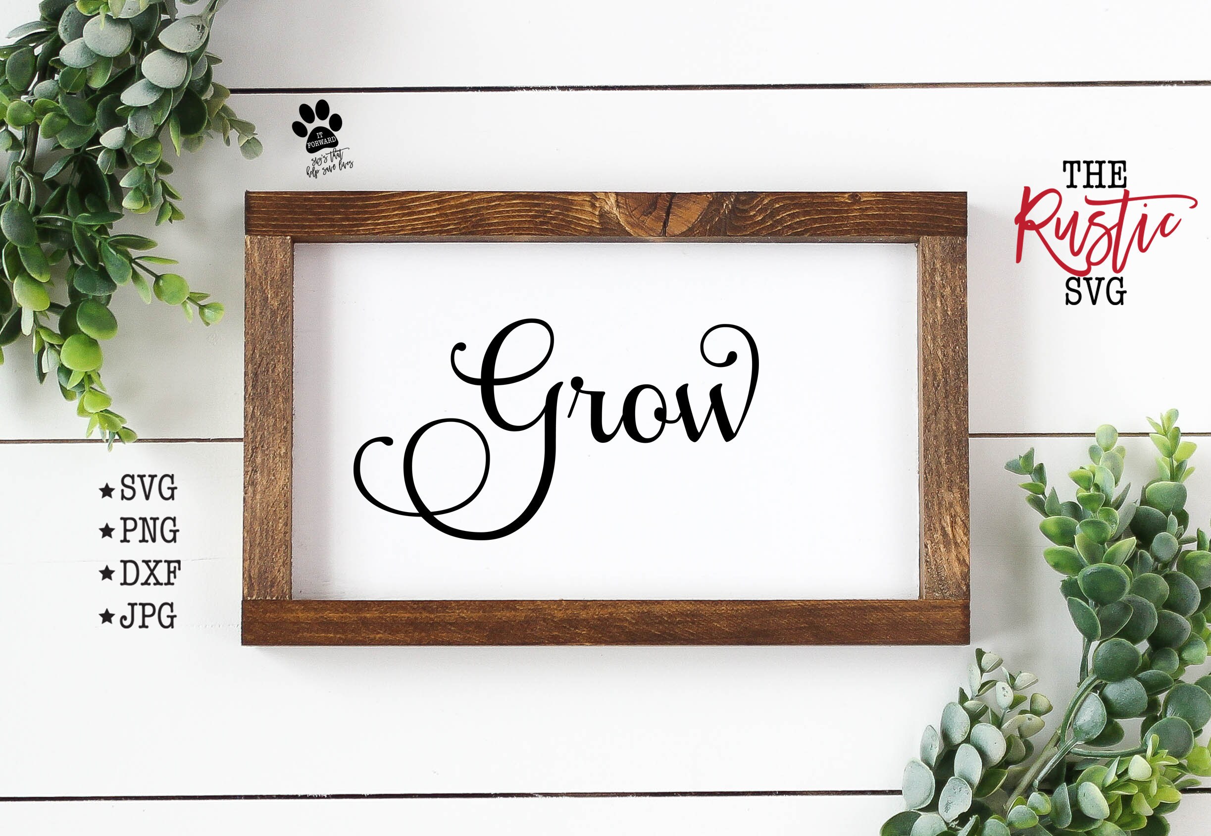 Grow Sign Grow Svg Flower Svg Spring Svg Spring Sign - Etsy Australia