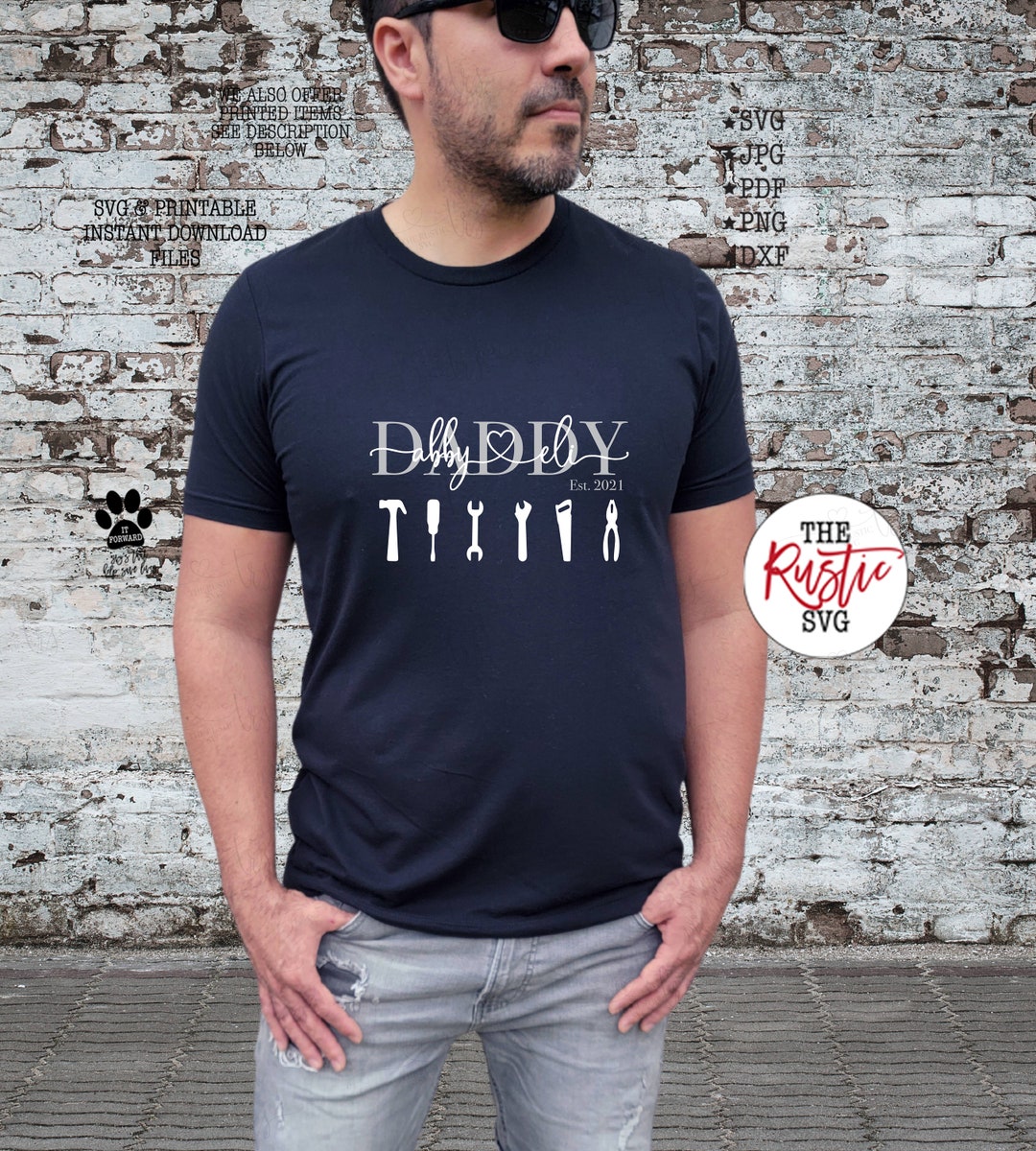 Custom Daddy Svg, Custom Daddy Tools Svg, Dad Gift, Gift for Dad, Dad ...