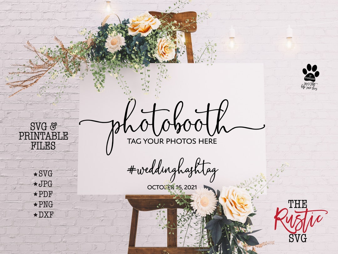 Photo Booth Sign, Personalized Photo Booth Sign, Printable Photo Booth ...