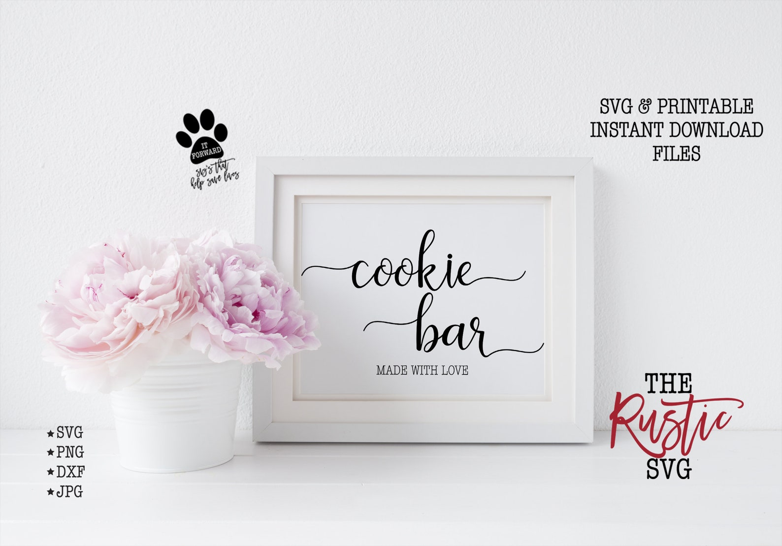 Cookie Bar Cookie Bar Printable Wedding Printable Sign - Etsy