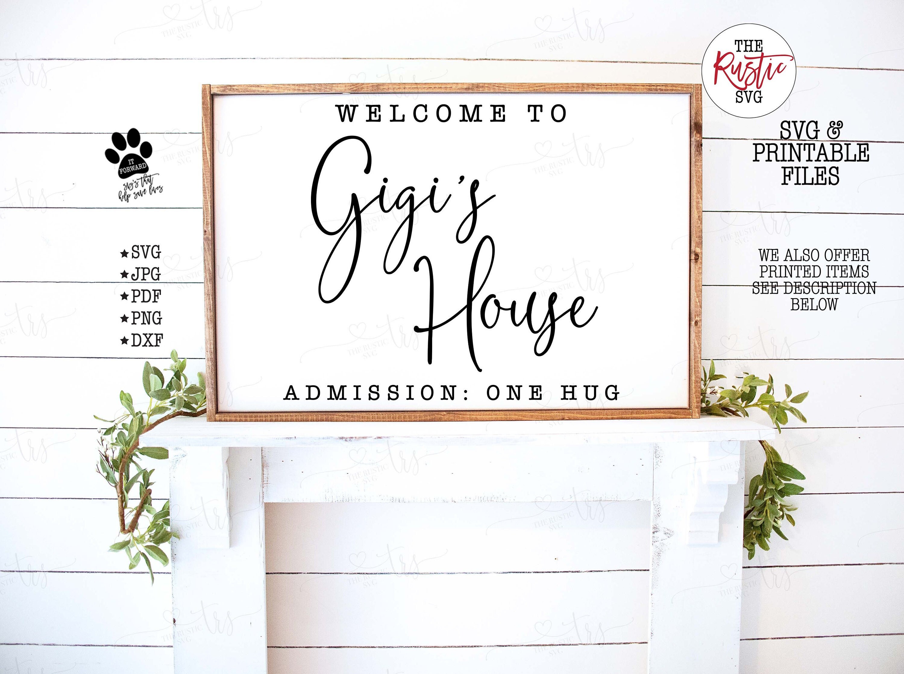 Welcome to Gigi's House Svg Gigi's House Sign - Etsy Australia
