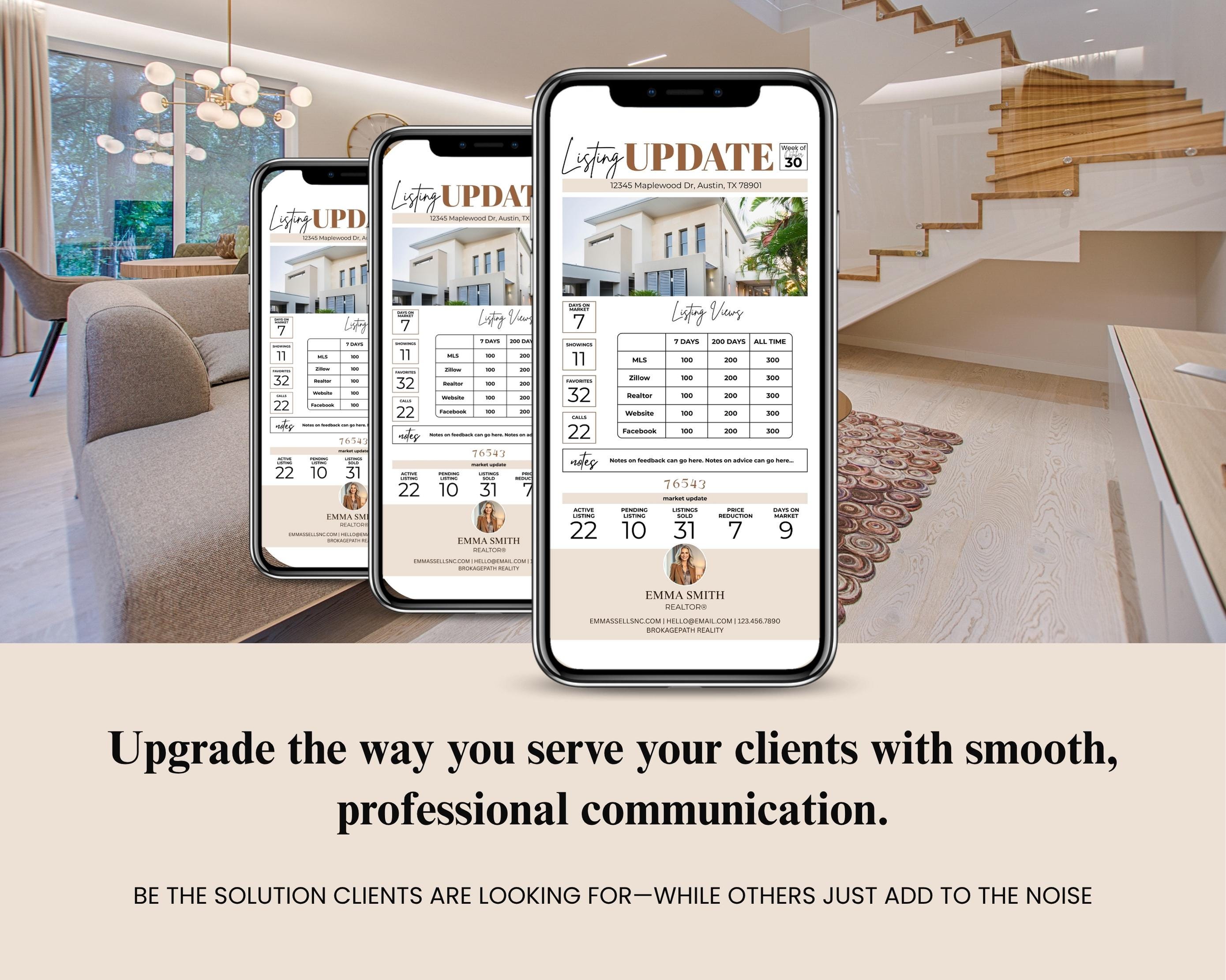 Real Estate Listing Report Template: Weekly Market Update (canva ...