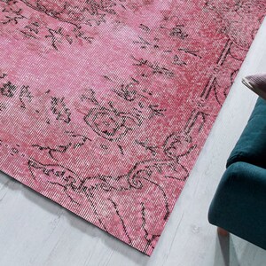 Pink Rugs, Turkish Rugs 6x9, Pink Area Rug, Rugs 4x6, Cotton Rug ...
