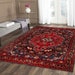 Oriental Medallion Red Area Rug Rustic Mid Century Modern Small Large ...