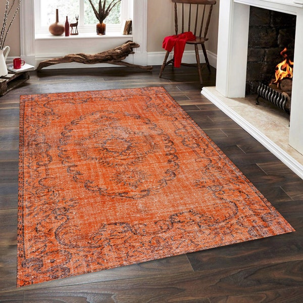 Orange Rug - Etsy