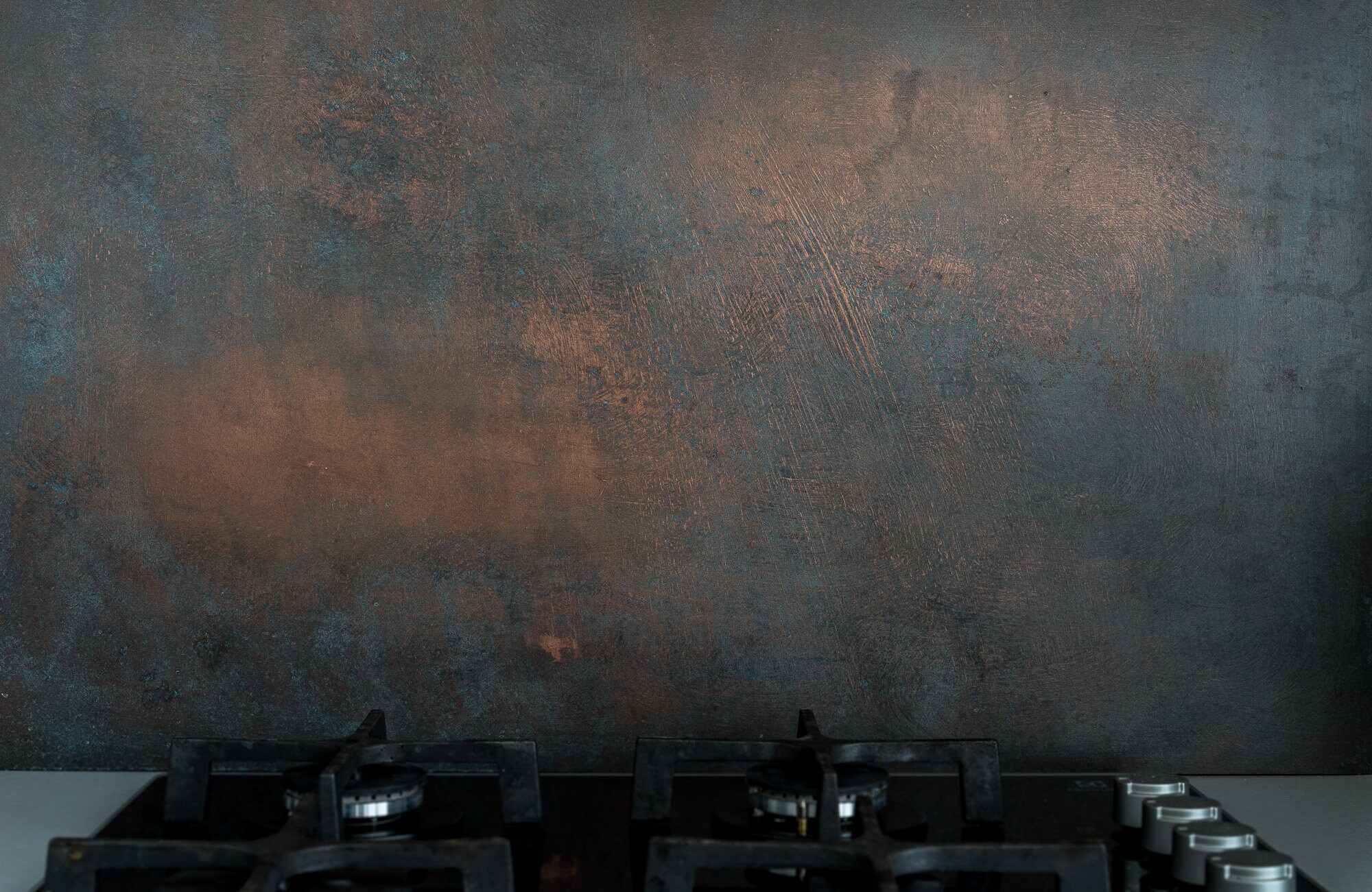 Kitchen Splashback Aged Copper Effect blue | Etsy