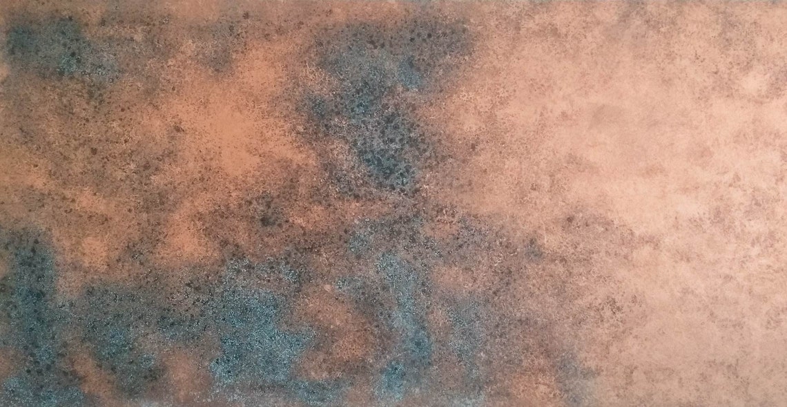 Kitchen Splashback Aged Copper Effect blue | Etsy