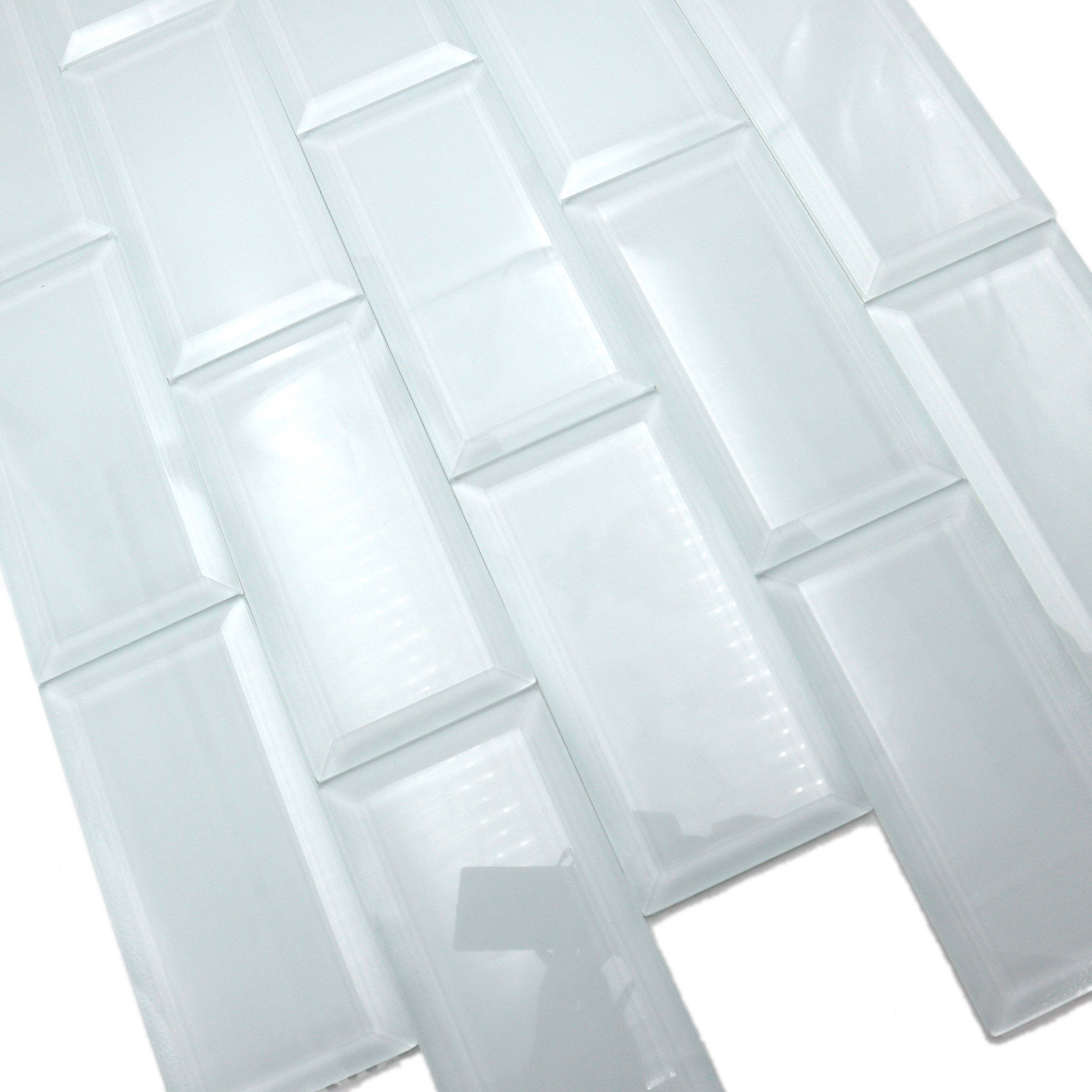 Beveled Edge Glass Subway Tile: Kitchen & Bath (150x75x6mm) - Etsy