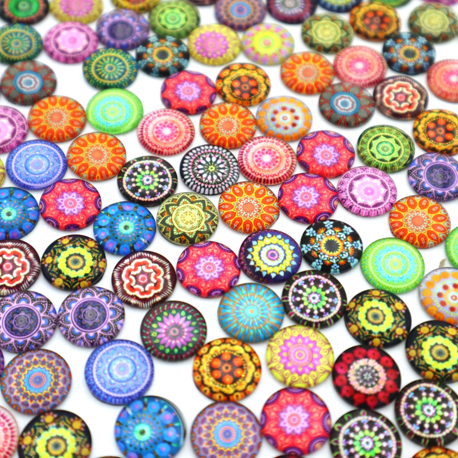 200 Pieces of Glass Nuggets Round Decorative Glass Gems 10mm ,12mm ...
