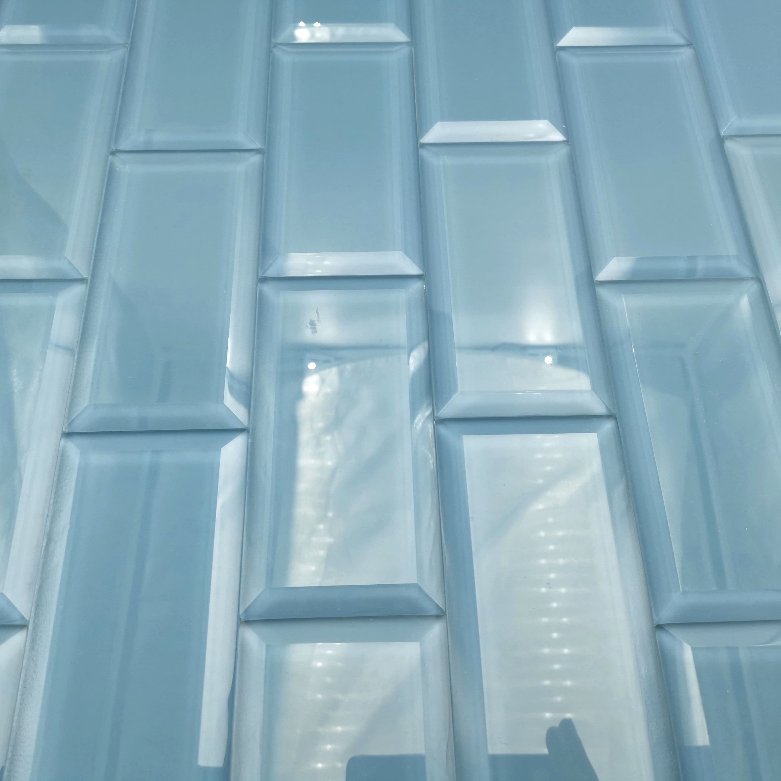 Beveled Edge Glass Subway Tile: Kitchen & Bath (150x75x6mm) - Etsy