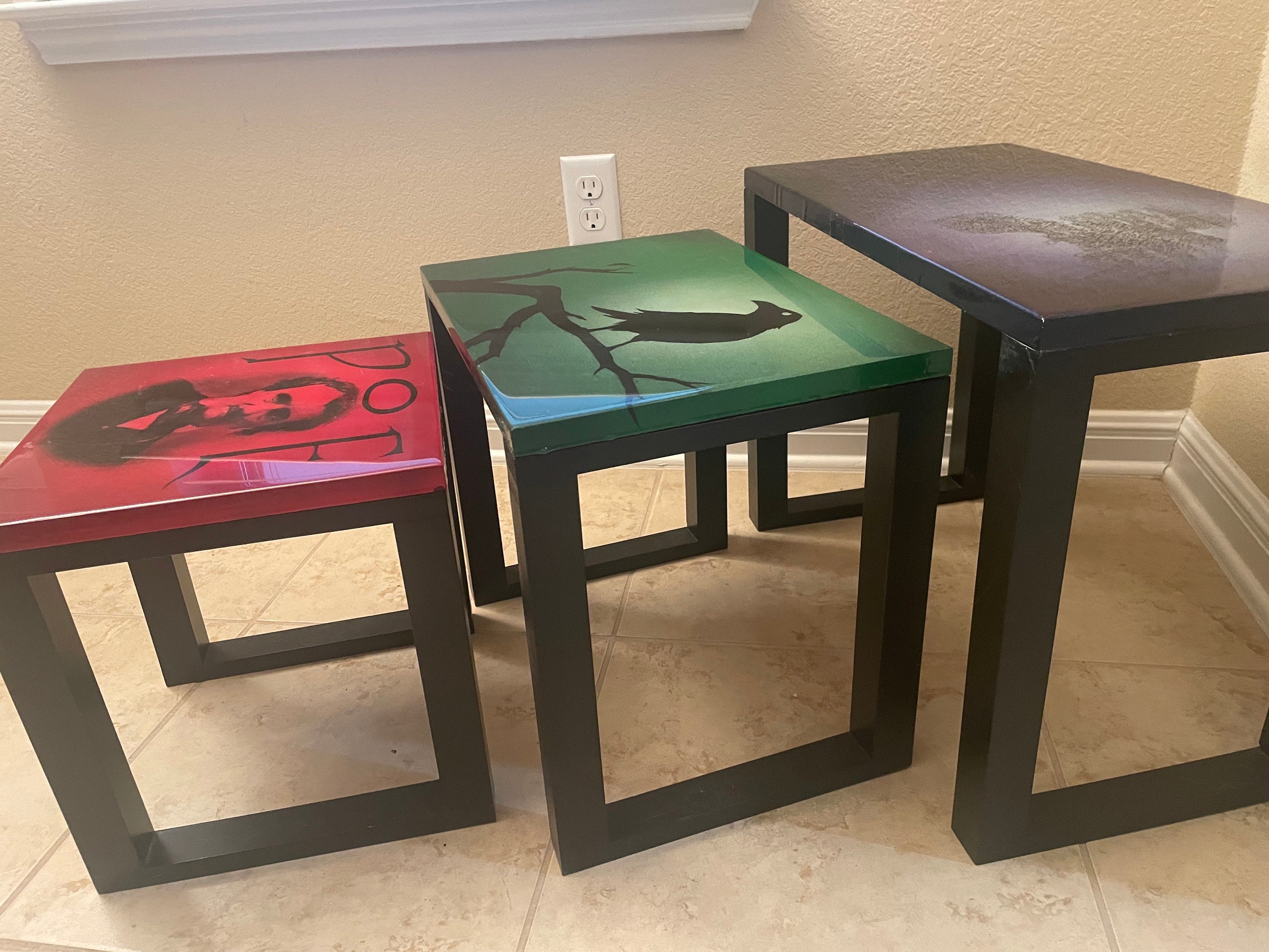 Edgar Allan Poe Raven Stacking Tables Raven Series - Etsy