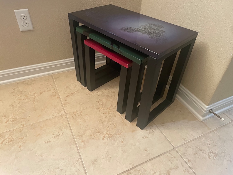 Edgar Allan Poe Raven Stacking Tables — Raven Series - Etsy