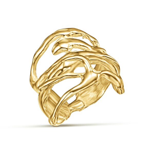 Organic Gold Ring - Etsy