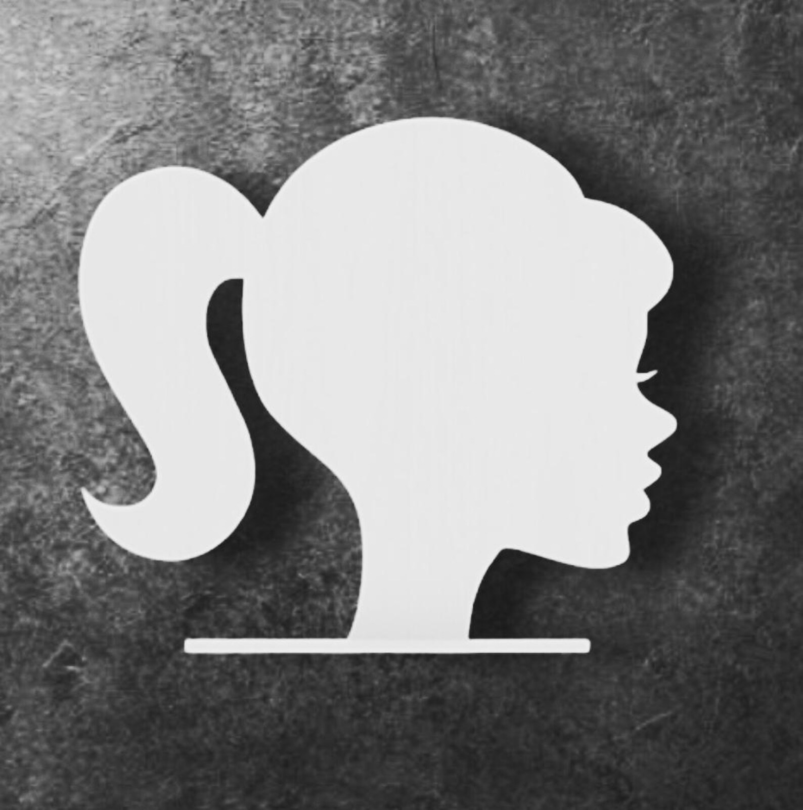 Thee Barbie Head Silouette - Etsy