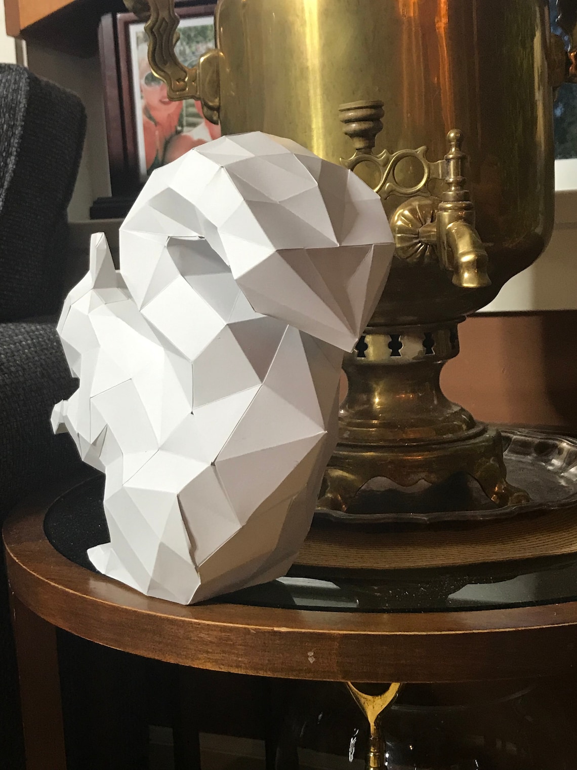 Papercraft Squirrel. 3D Paper Sculpture Great as a Gift DIY | Etsy