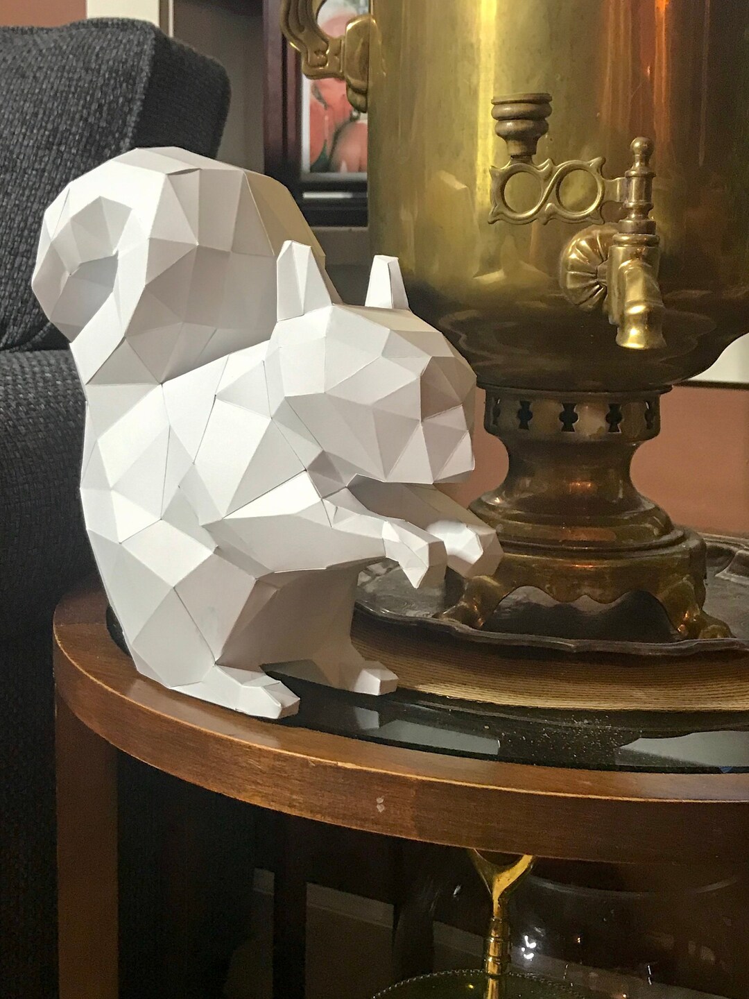 Papercraft Squirrel. 3D Paper Sculpture Great as a Gift, DIY Project ...