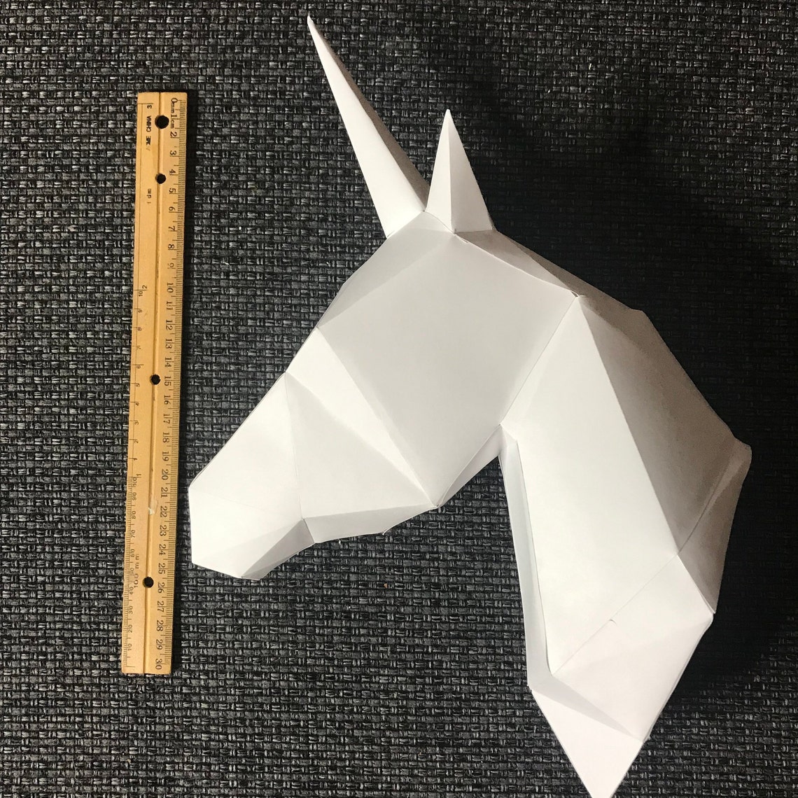 Papercraft Unicorn, 3D Paper Model. Build Your Own Low Poly Paper ...