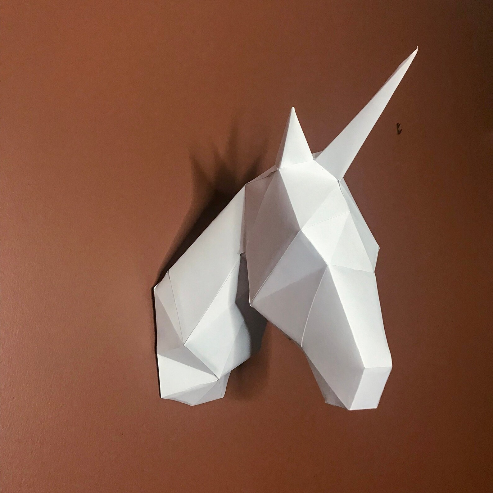 Papercraft Unicorn, 3D Paper Model. Build Your Own Low Poly Paper ...