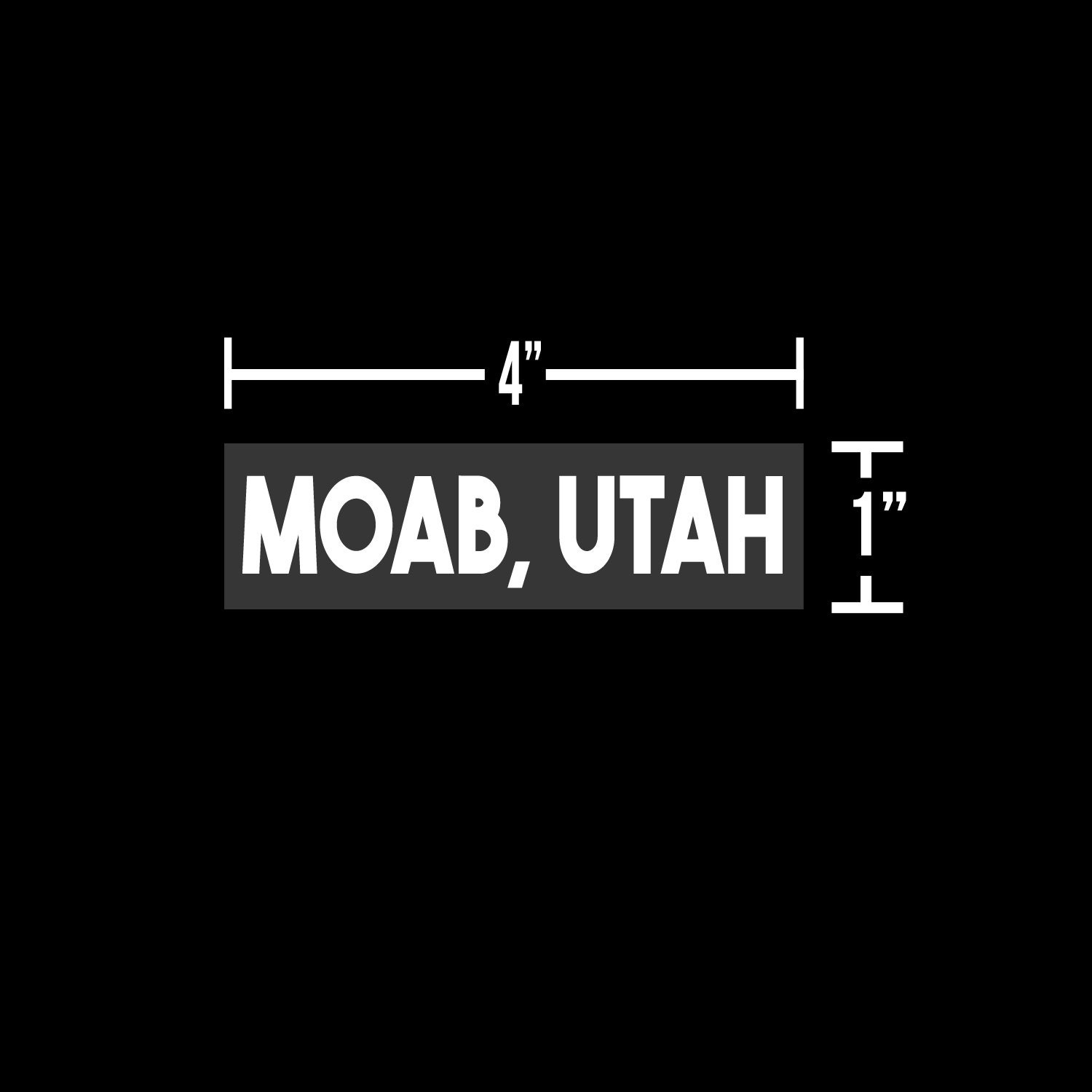 Moab Utah Decal - Etsy