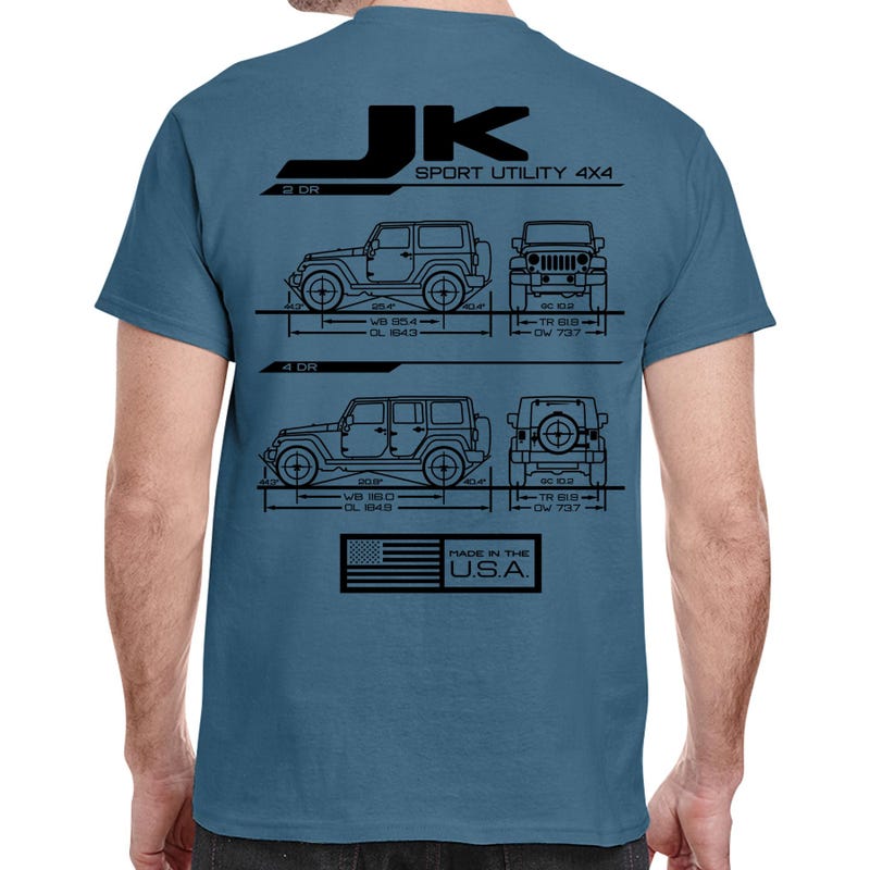 Jeep Wrangler Jk T Shirt - Etsy