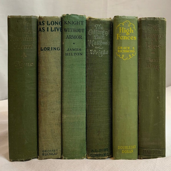 Vintage Green Book - Etsy