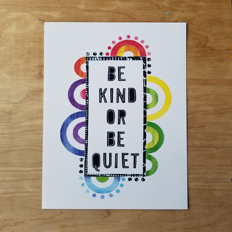 Be Kind Kids Wall Art Printable Children's Wall Art - Etsy