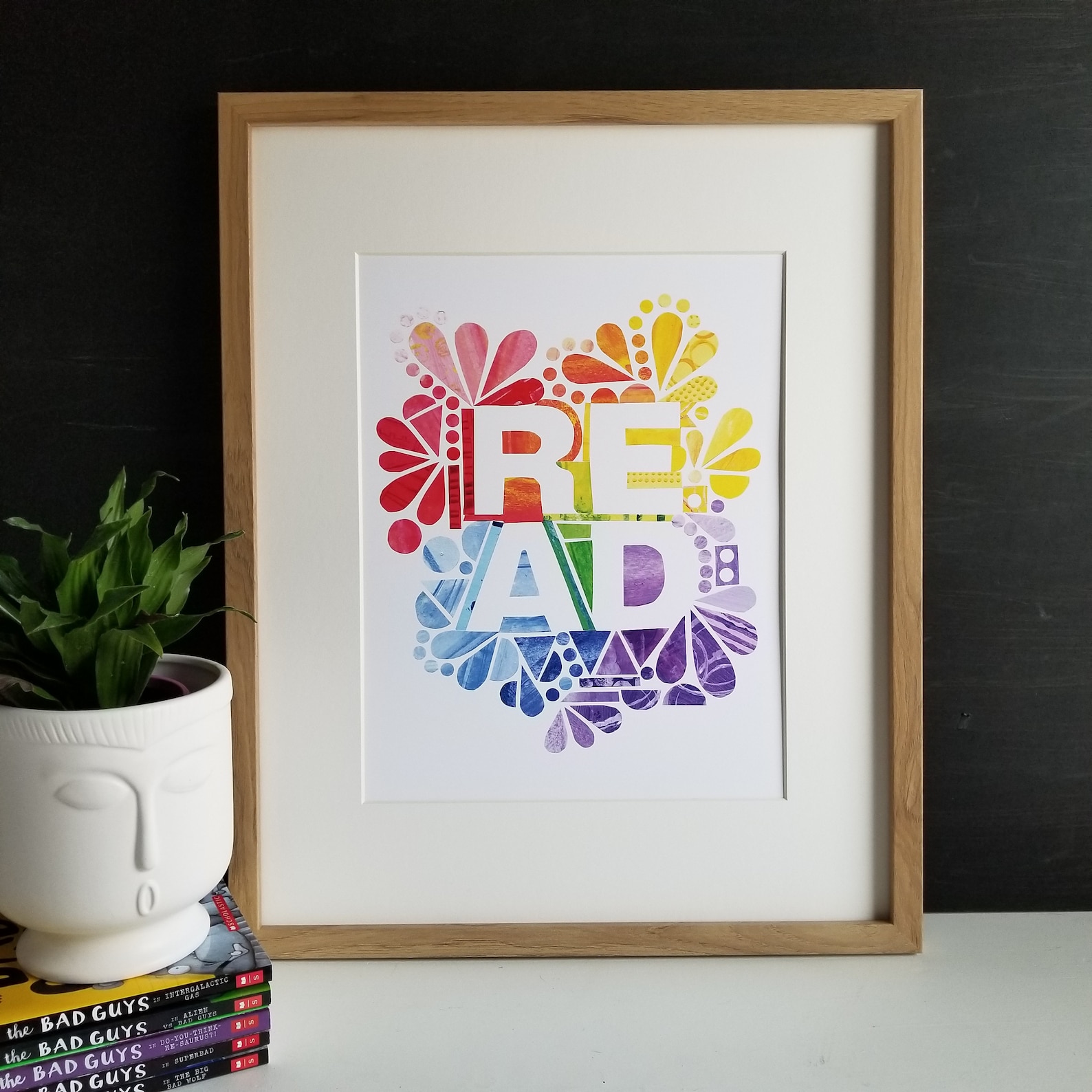 READ Wall Art, Rainbow Wall Art, Library Artwork, Classroom Poster ...