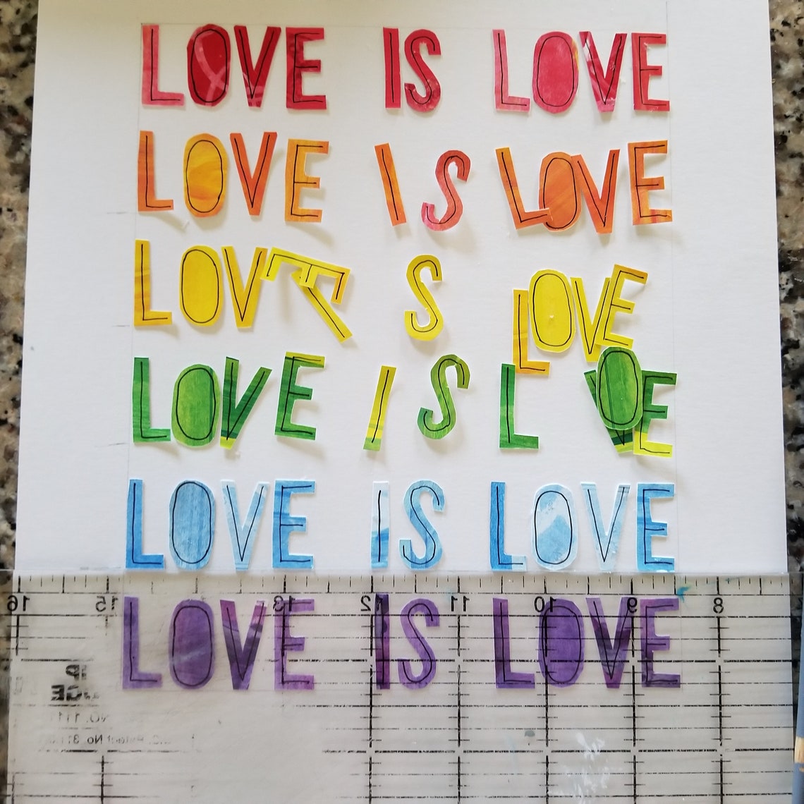 Love is Love Art, LBGTQ Art, Pride Art, Rainbow Printable, Colorful ...