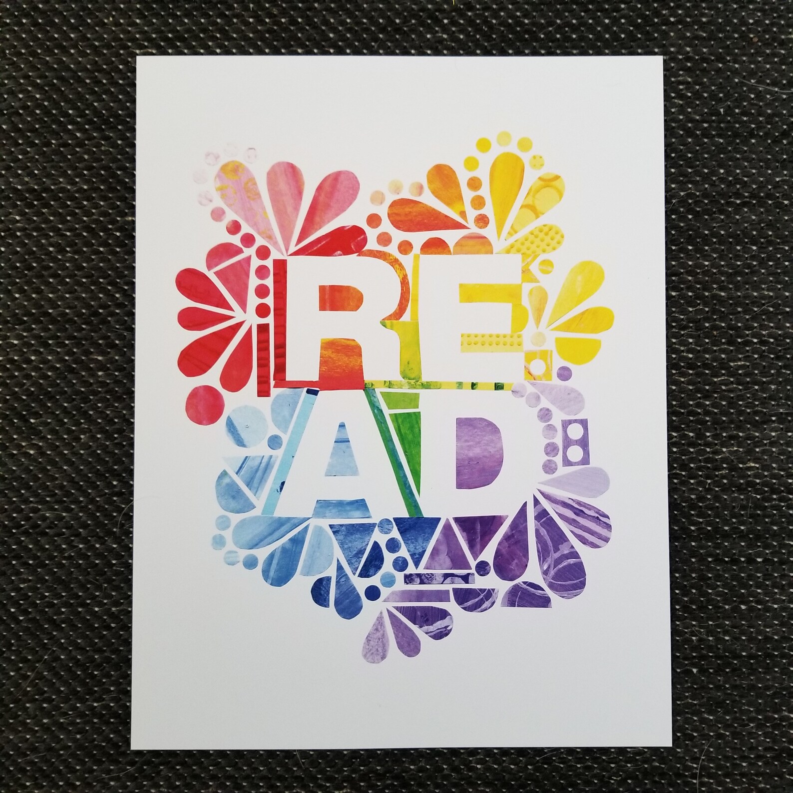READ Wall Art, Rainbow Wall Art, Library Artwork, Classroom Poster ...