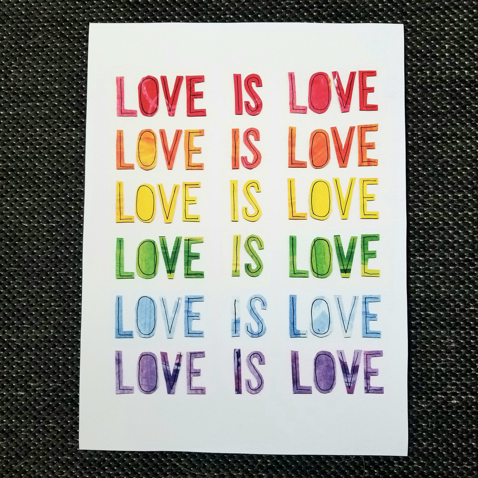Love is Love Art, LBGTQ Art, Pride Art, Rainbow Printable, Colorful ...