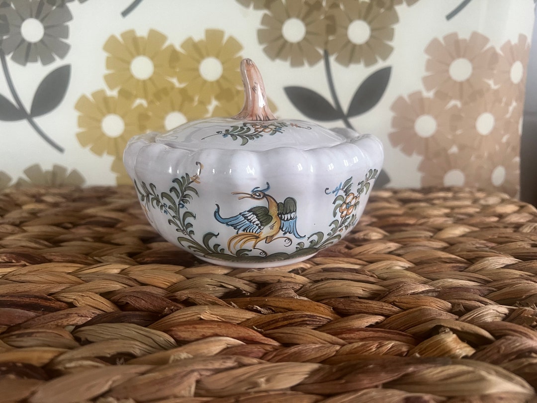 Beautiful French Lallier Moustiers Hand Painted and Signed Rose Pottery ...