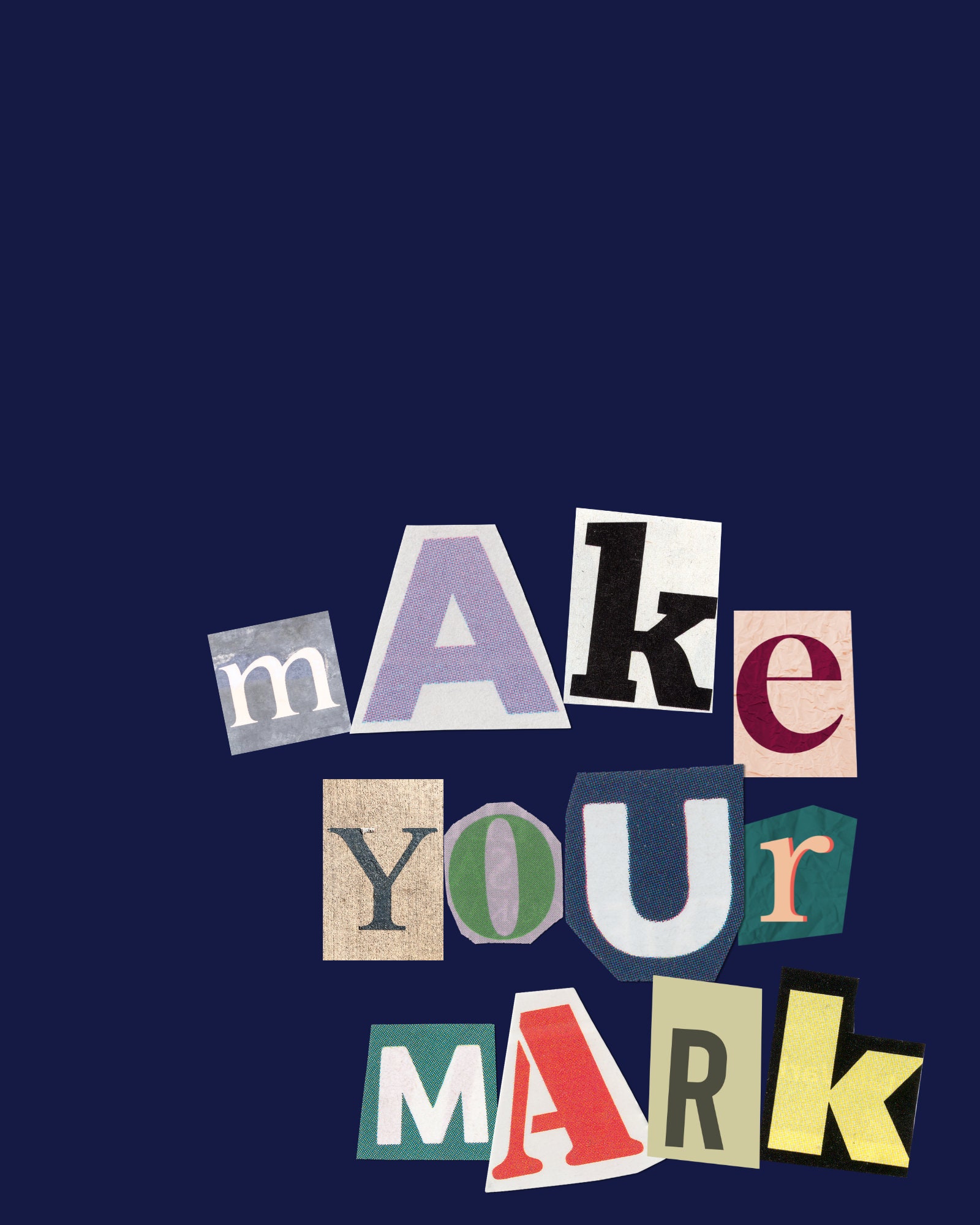 Make Your Mark Magazine Clipping Art (DIGITAL) - Etsy