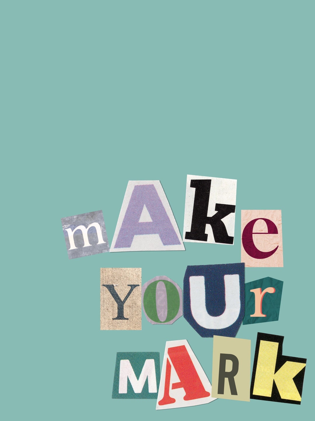 Make Your Mark Magazine Clipping Art (DIGITAL) - Etsy