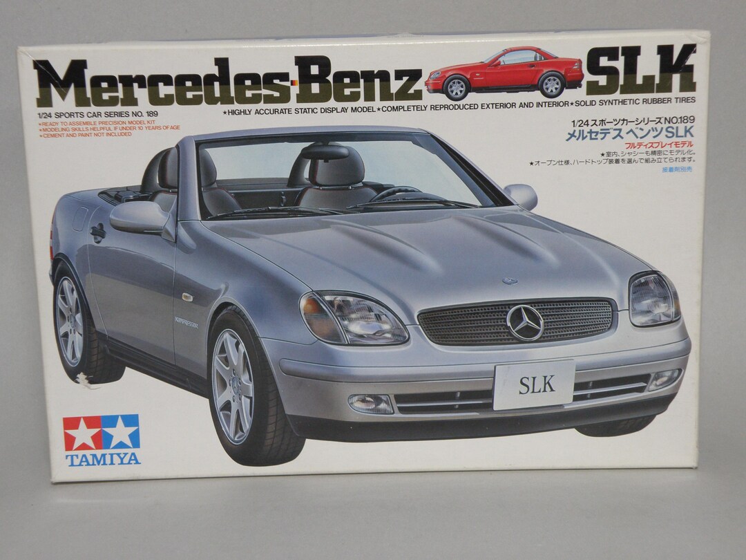 MERCEDES BENZ SLK Unbuilt Kit Scale 1/25 1/24 Kit, Model Car, Classic ...