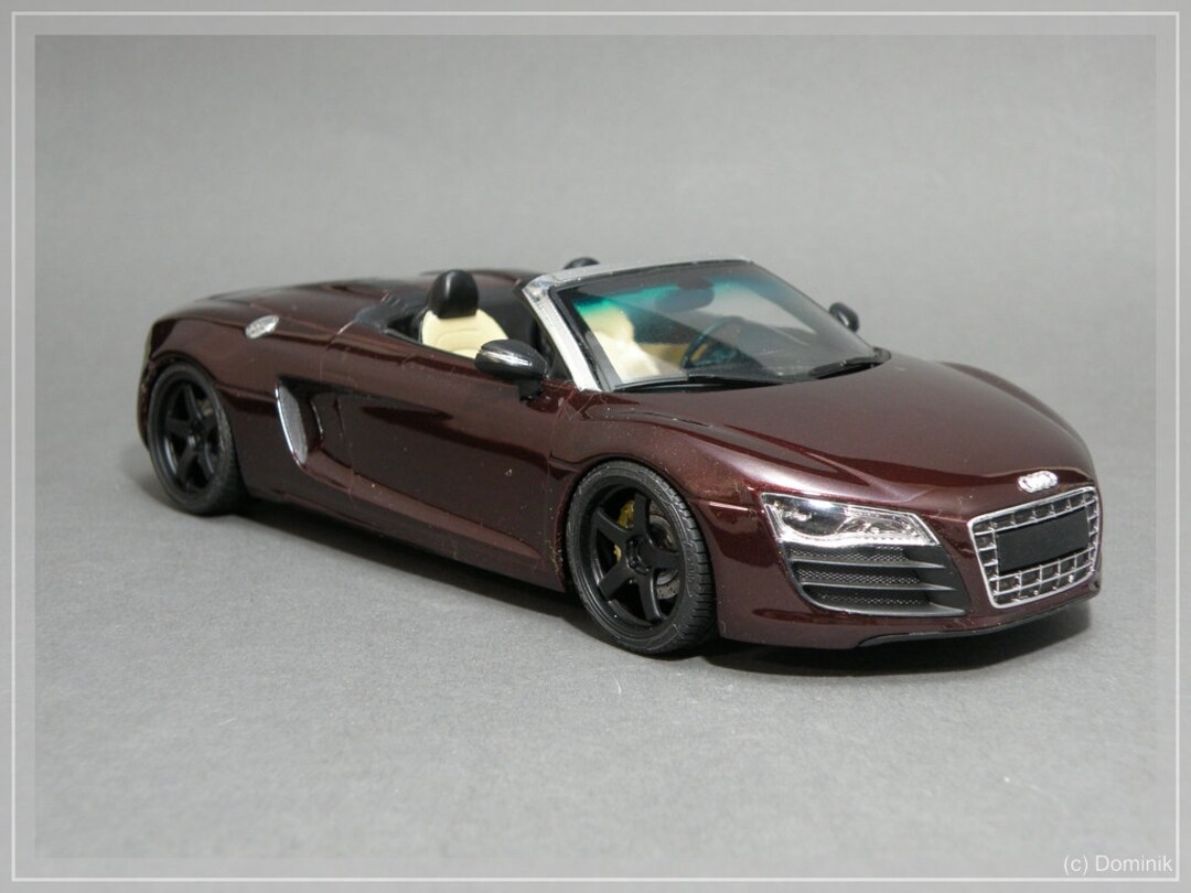 AUDI R8 ROADSTER - 1/24 Scale Built, Handcrafted, Unique Piece, Street ...
