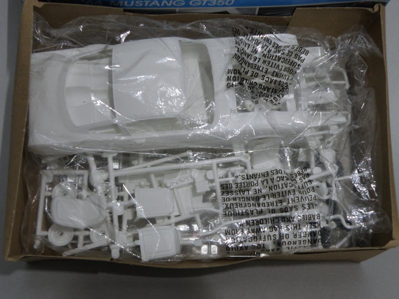 1966 SHELBY Mustang GT 350 - Unbuilt Kit Scale 1/25 1/24 - Kit, Model ...